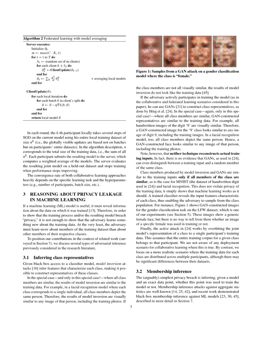 Inference Attacks Against Collaborative Learning | DeepAI