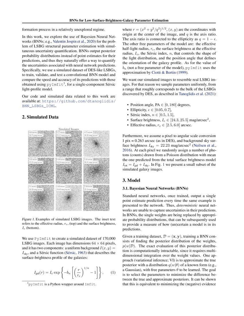 Inferring Structural Parameters of Low-Surface-Brightness-Galaxies with Uncertainty ...