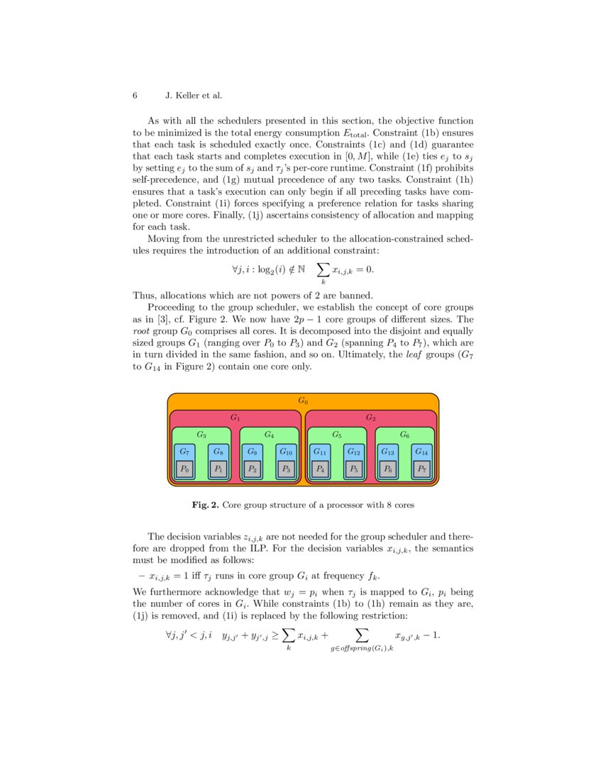 Influence Of Incremental Constraints On Energy Consumption And Static Scheduling Time For