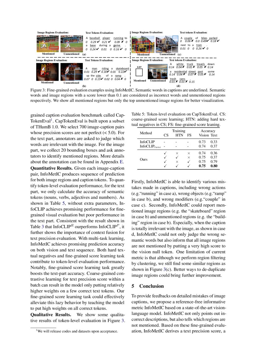 InfoMetIC: An Informative Metric for Reference-free Image Caption Evaluation | DeepAI