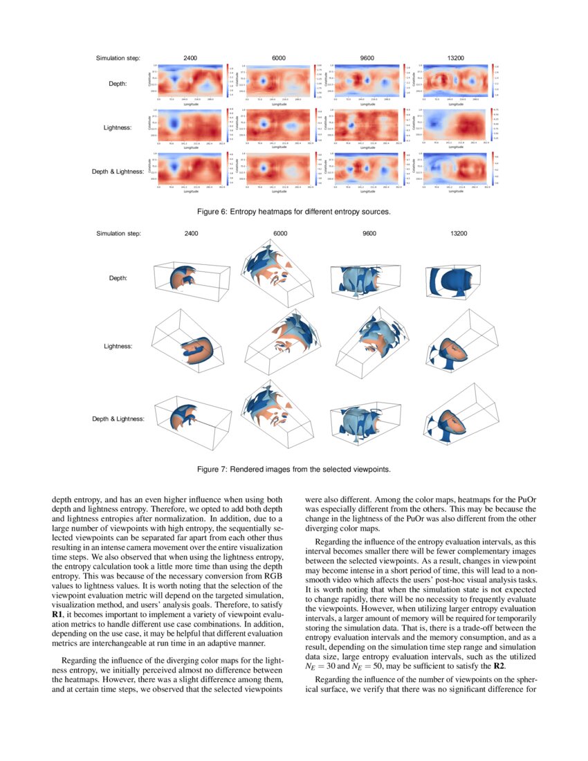 Information Entropy Based Camera Path Estimation For In Situ