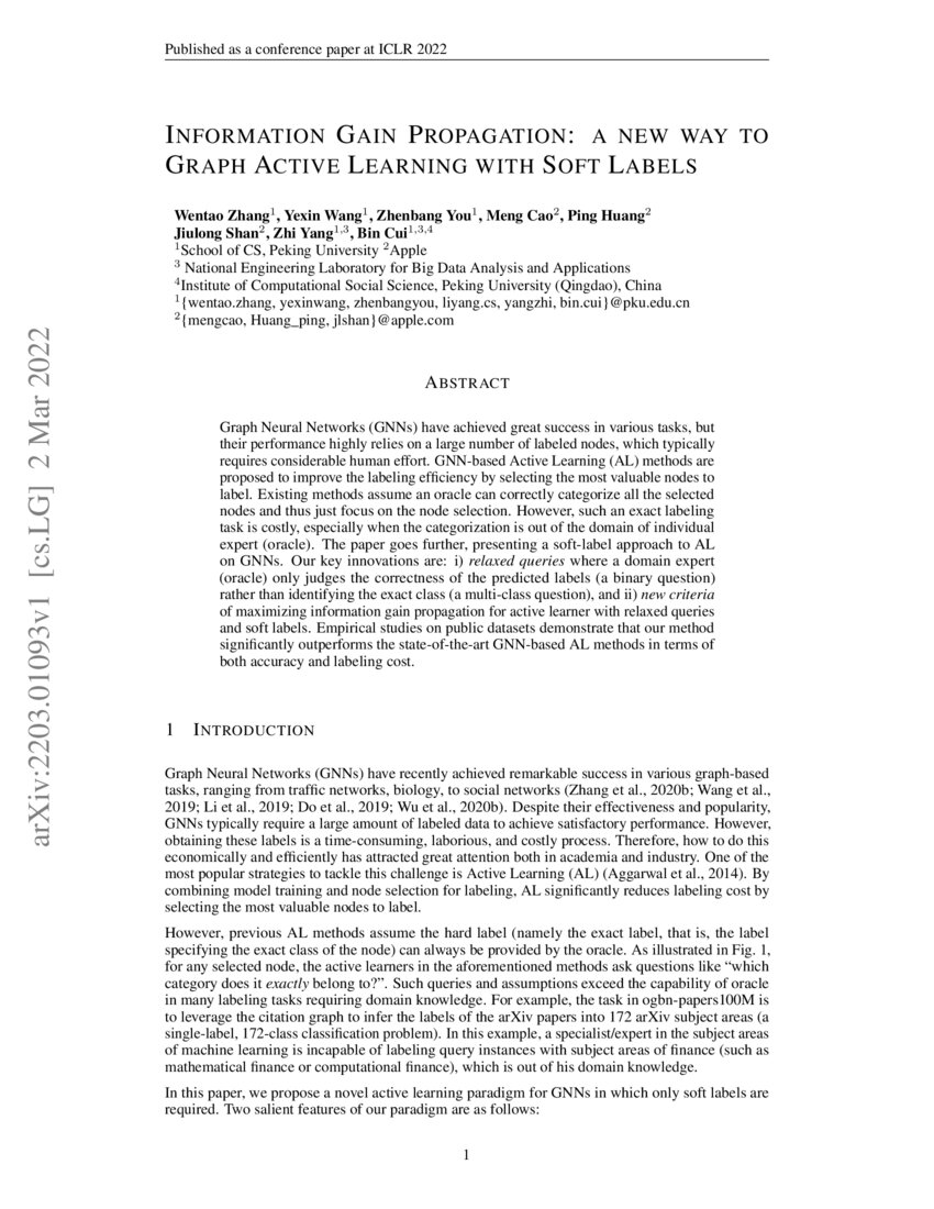 Information Gain Propagation: a new way to Graph Active Learning with ...