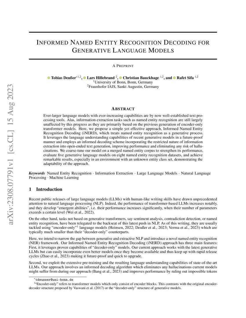 Informed Named Entity Recognition Decoding For Generative Language Models Deepai 1236