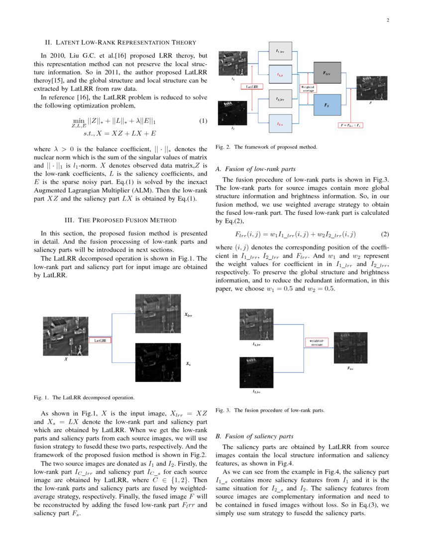 Infrared and visible image fusion using Latent Low-Rank Representation | DeepAI