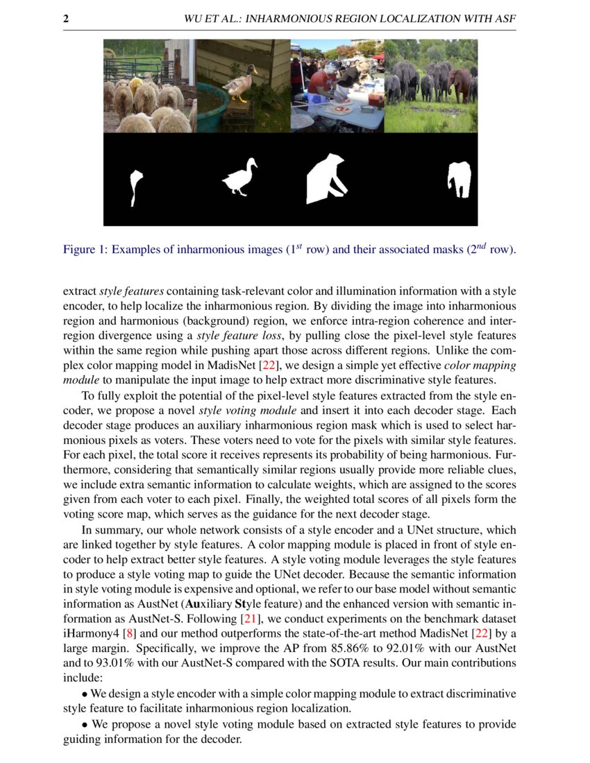 Inharmonious Region Localization with Auxiliary Style Feature | DeepAI