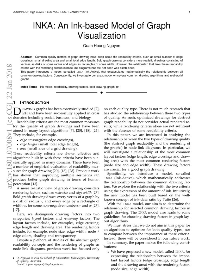 INKA: An Ink-based Model of Graph Visualization | DeepAI