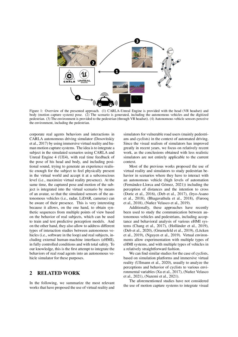 Insertion Of Real Agents Behaviors In Carla Autonomous Driving Simulator Deepai