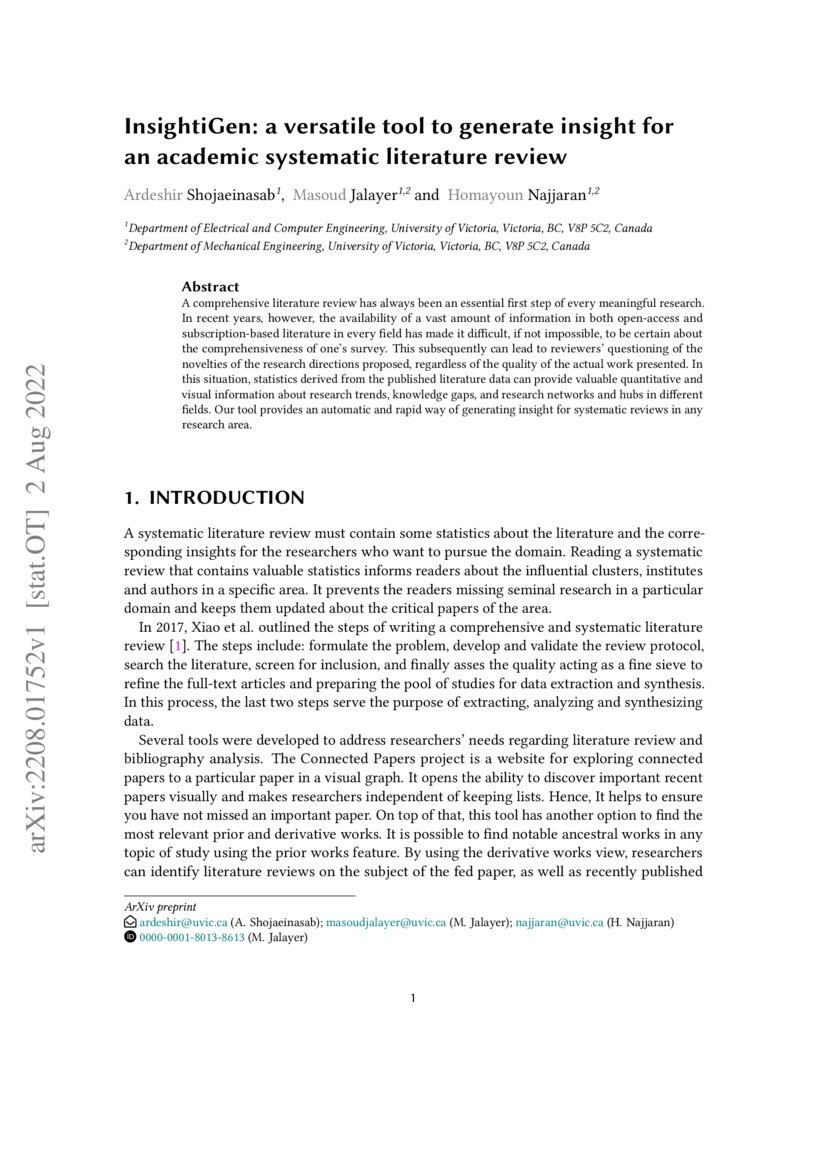 InsightiGen: a versatile tool to generate insight for an academic ...