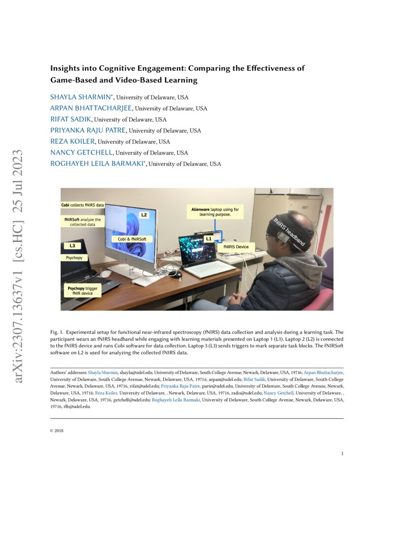 Insights Into Cognitive Engagement Comparing The Effectiveness Of Game Based And Video Based