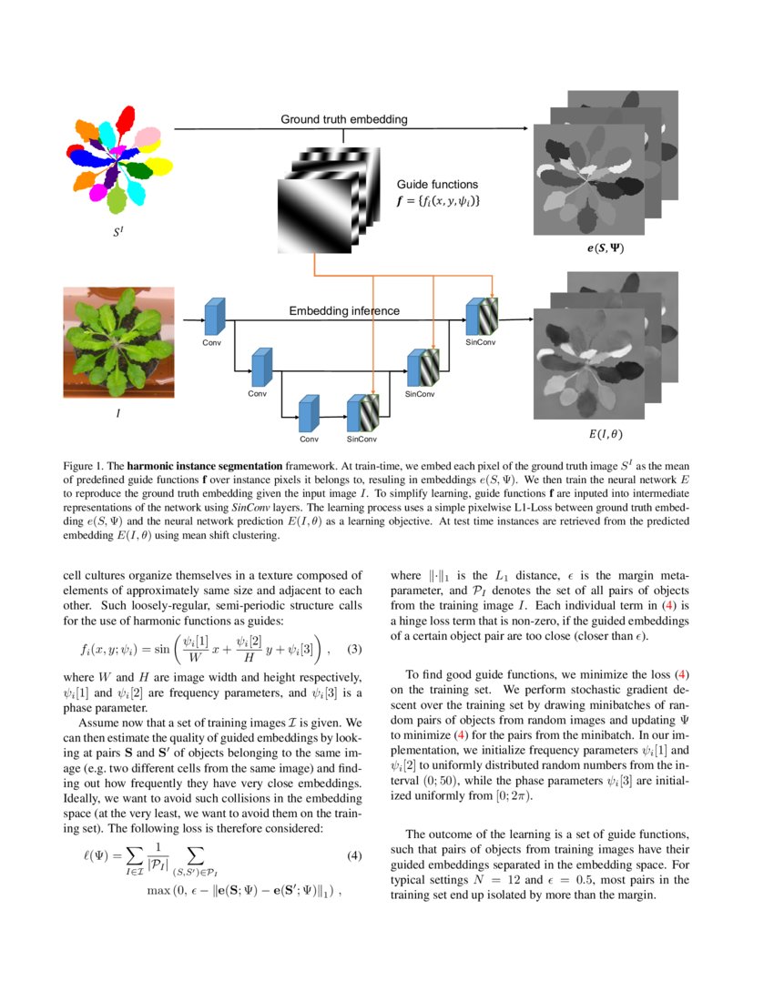 Instance Segmentation of Biological Images Using Harmonic Embeddings | DeepAI