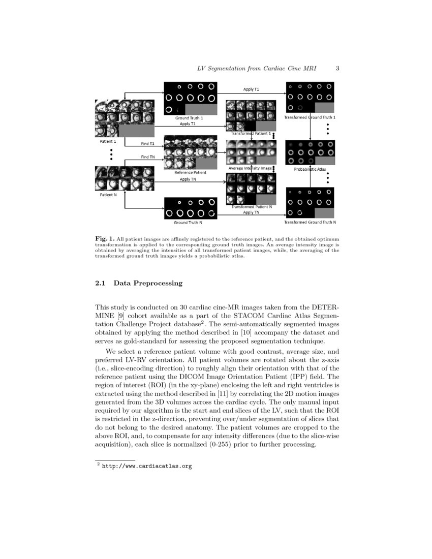 Integrating Atlas and Graph Cut Methods for LV Segmentation from Cardiac Cine MRI | DeepAI