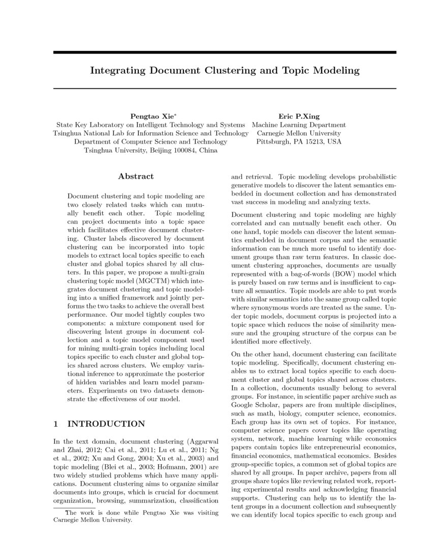Integrating Document Clustering And Topic Modeling Deepai 2546