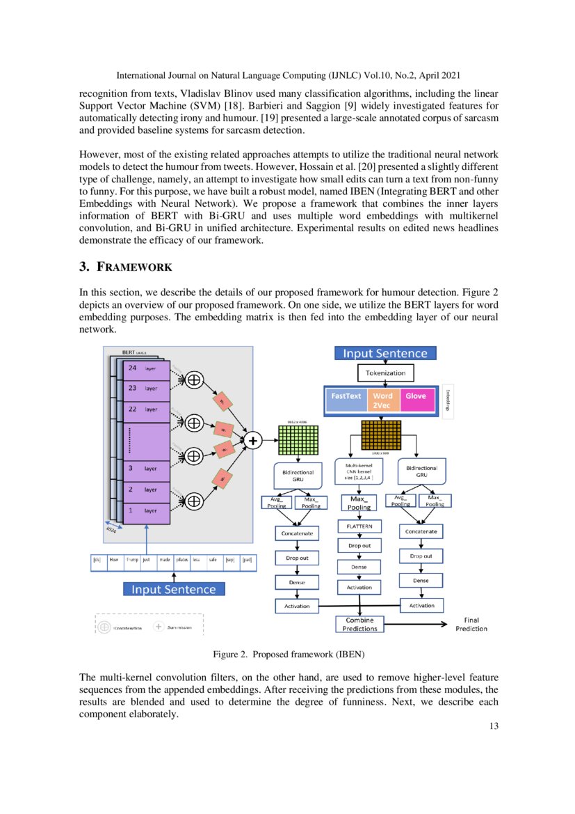 Integrating extracted information from bert and multiple embedding methods with the deep neural ...