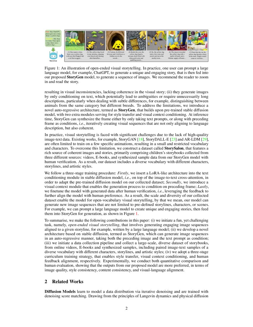 Intelligent Grimm – Open-ended Visual Storytelling via Latent Diffusion ...