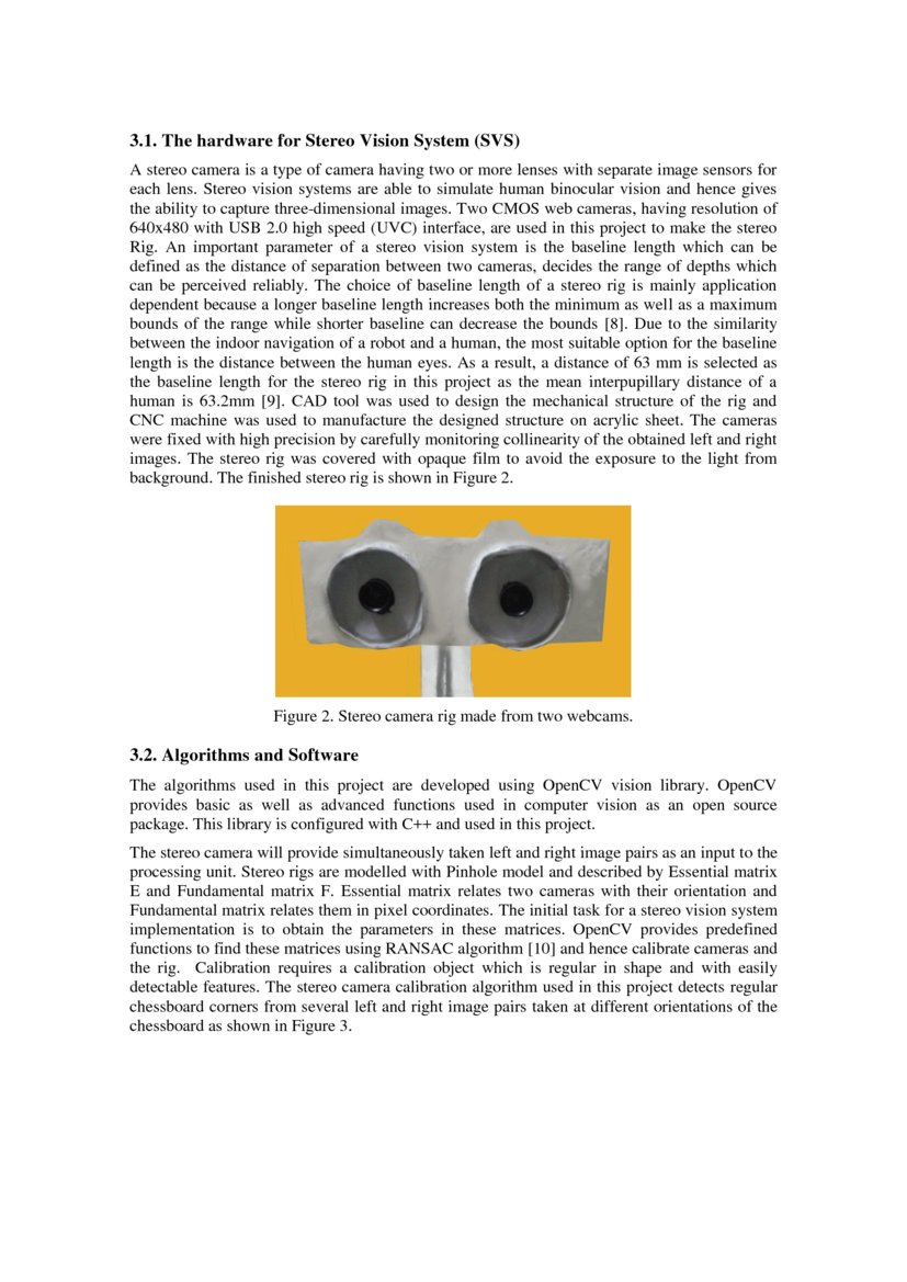 Intelligent Indoor Mobile Robot Navigation Using Stereo Vision | DeepAI