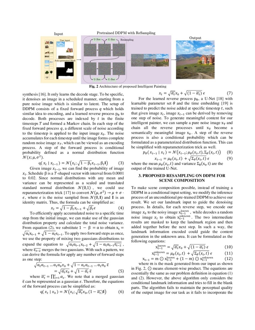 Intelligent Painter: Picture Composition With Resampling Diffusion Model | DeepAI