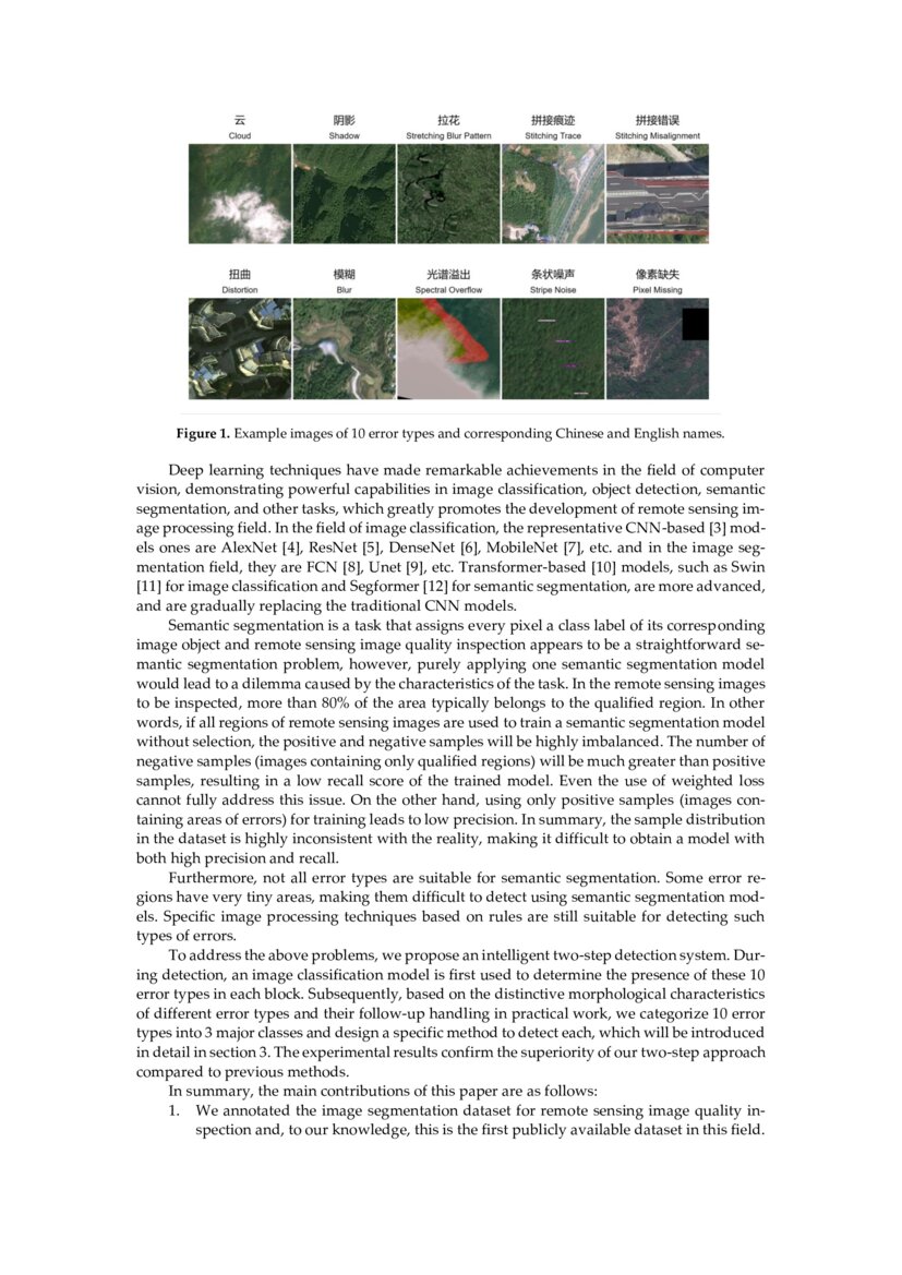 Intelligent Remote Sensing Image Quality Inspection System | DeepAI