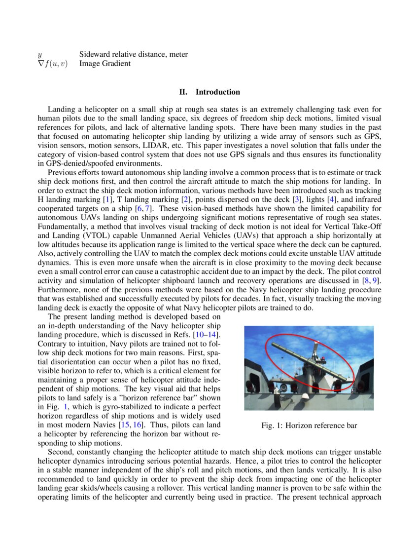 Intelligent Vision Based Autonomous Ship Landing Of Vtol Uavs Deepai