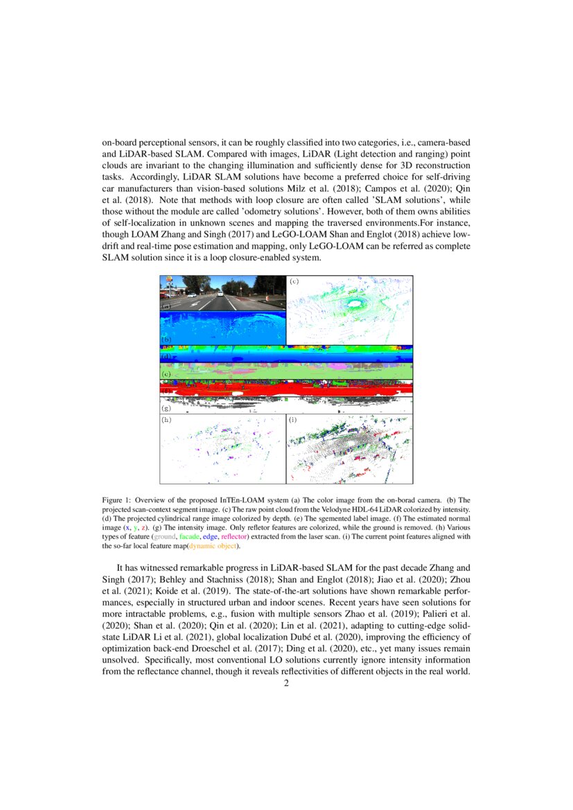 InTEn-LOAM: Intensity and Temporal Enhanced LiDAR Odometry and Mapping | DeepAI