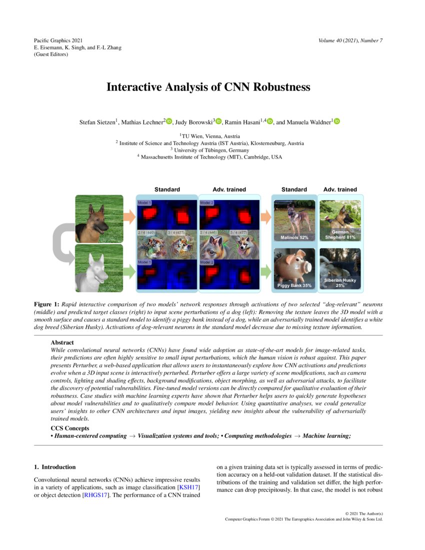 Interactive Analysis of CNN Robustness | DeepAI