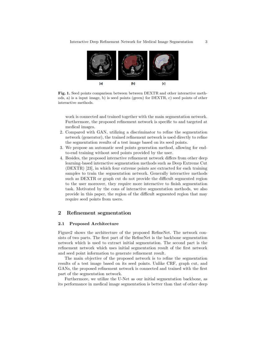 Interactive Deep Refinement Network For Medical Image Segmentation Deepai
