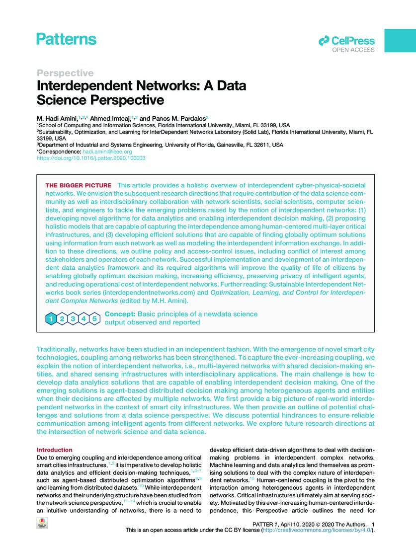 Interdependent Networks: A Data Science Perspective | DeepAI