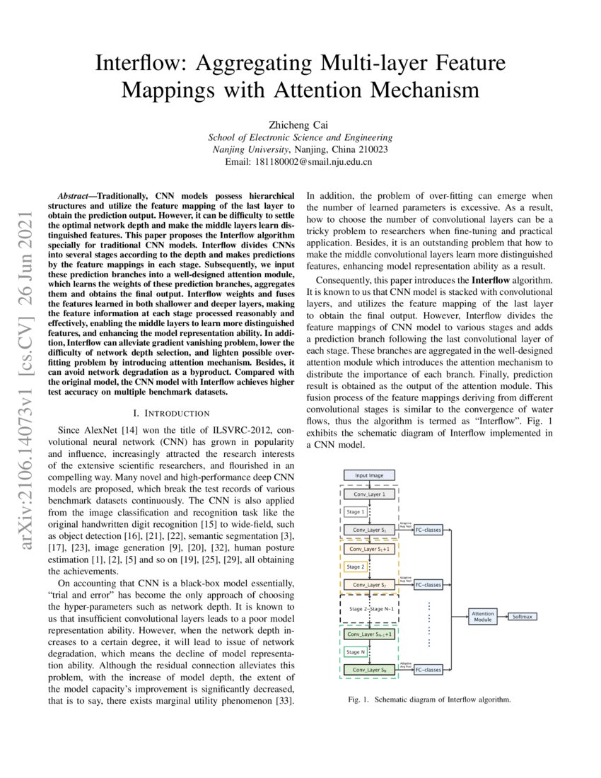 Interflow: Aggregating Multi-layer Feature Mappings with Attention ...