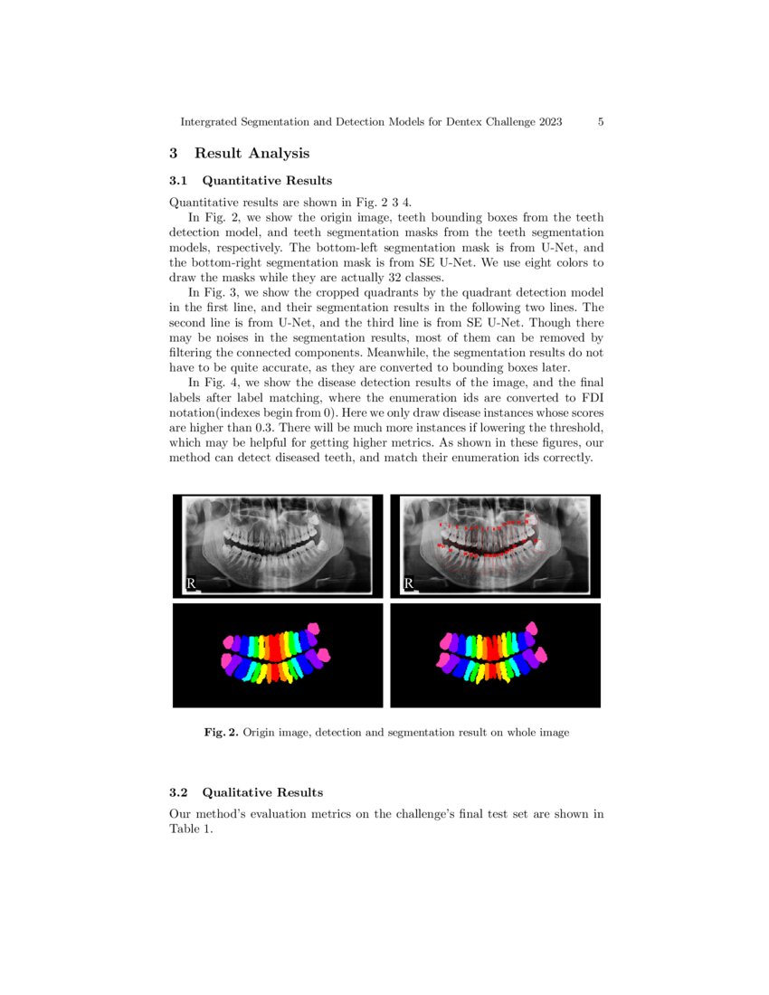 Intergrated Segmentation and Detection Models for Dentex Challenge 2023 | DeepAI