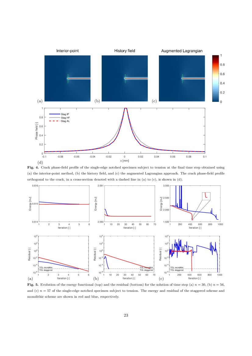 Interior Point Methods For The Phase Field Approach To Brittle And
