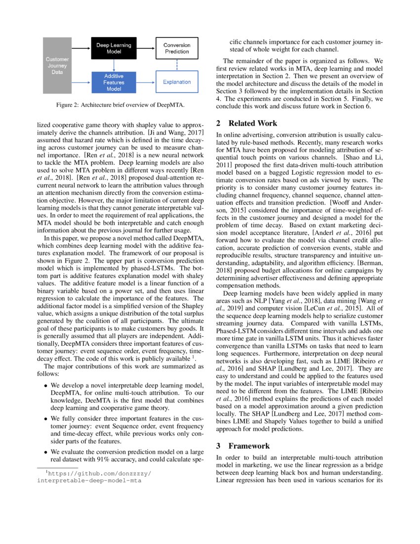 Interpretable Deep Learning Model for Online Multi-touch Attribution ... Interpretable Deep Learning Model for Online Multi-touch Attribution ...