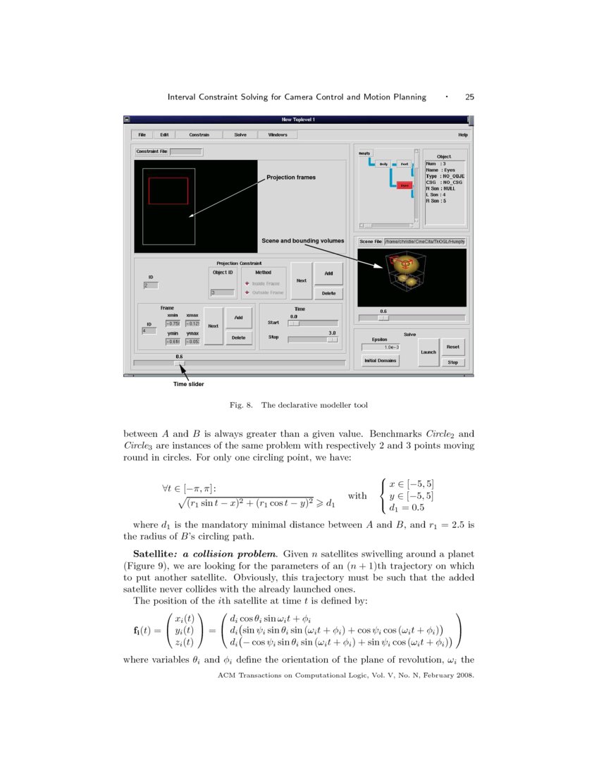 Interval Constraint Solving For Camera Control And Motion Planning Deepai