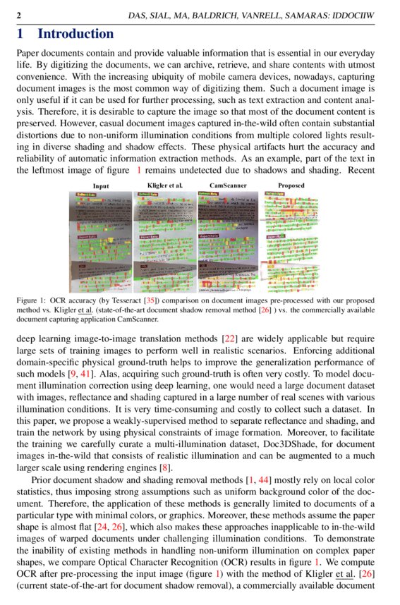 Intrinsic Decomposition of Document Images In-the-Wild | DeepAI