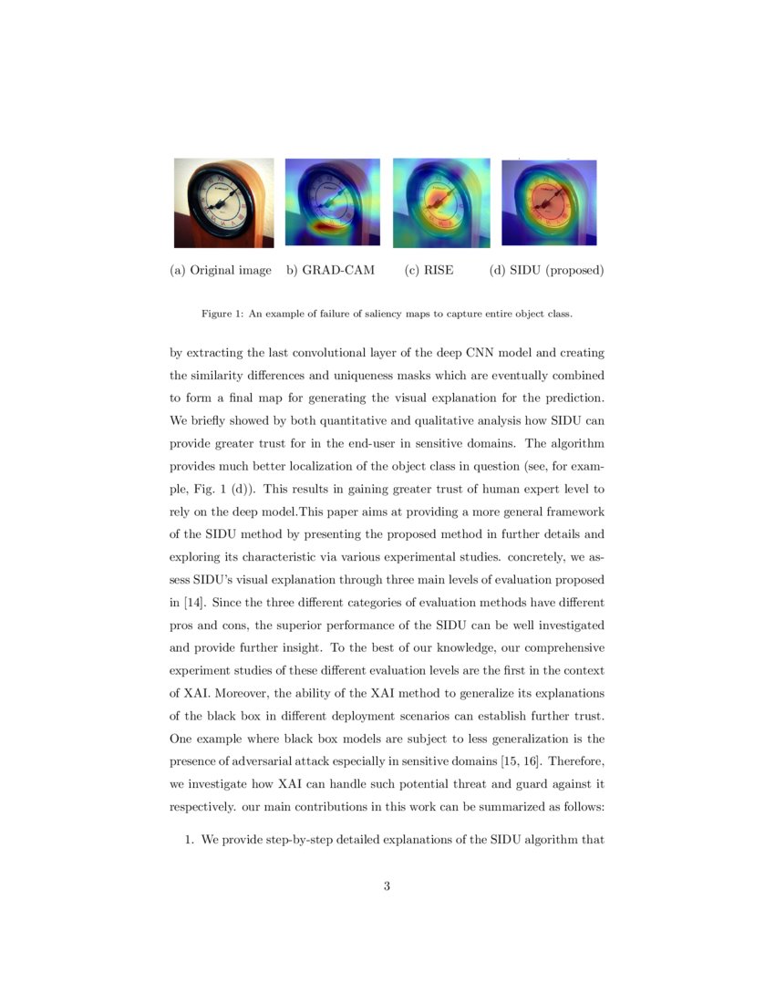 Introducing and assessing the explainable AI (XAI)method: SIDU | DeepAI