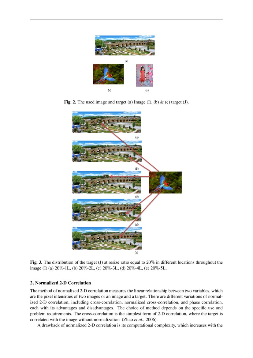 Invariant Target Detection In Images Through The Normalized 2 D Correlation Technique Deepai