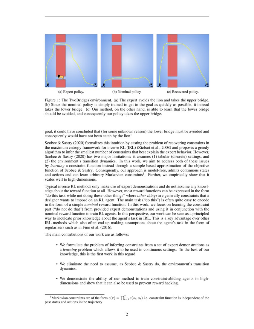 Inverse Constrained Reinforcement Learning | DeepAI