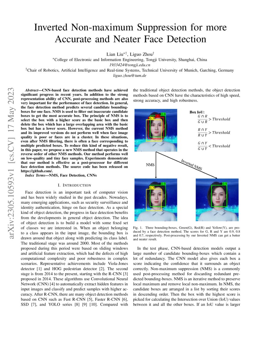 Inverted Non-maximum Suppression for more Accurate and Neater Face ...