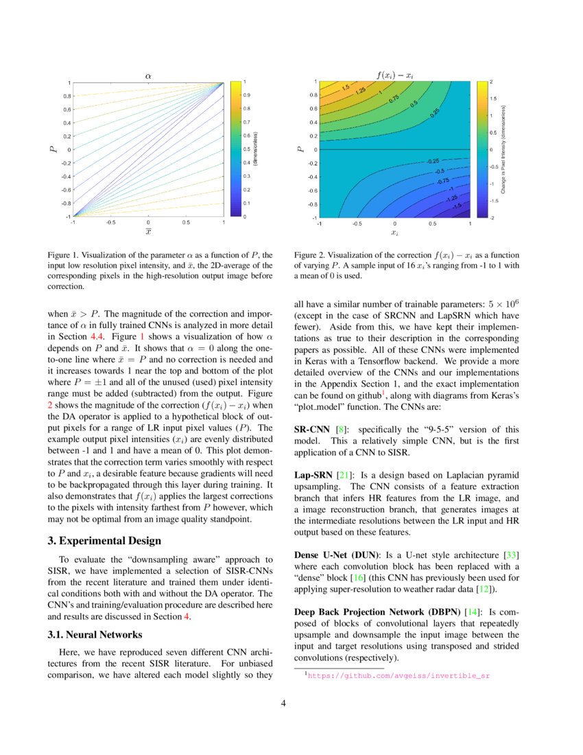 Invertible CNN-Based Super Resolution with Downsampling Awareness | DeepAI