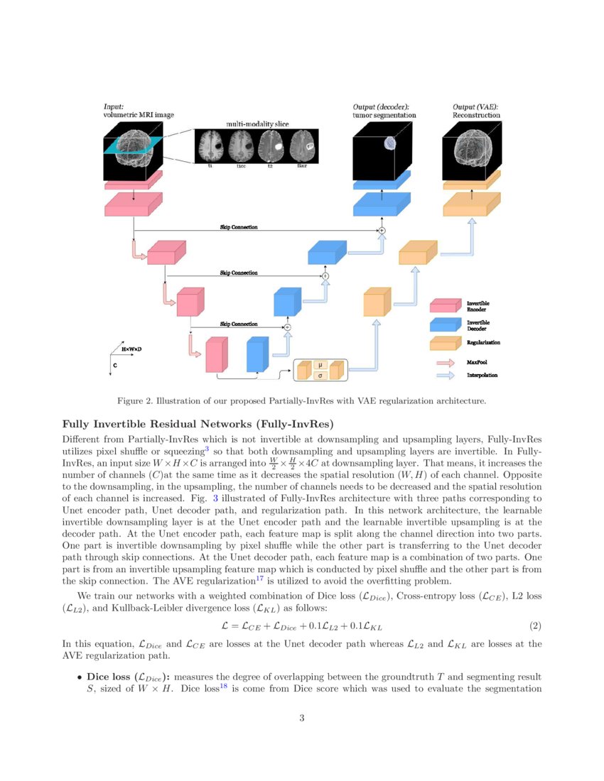 Invertible Residual Network with Regularization for Effective Medical ...