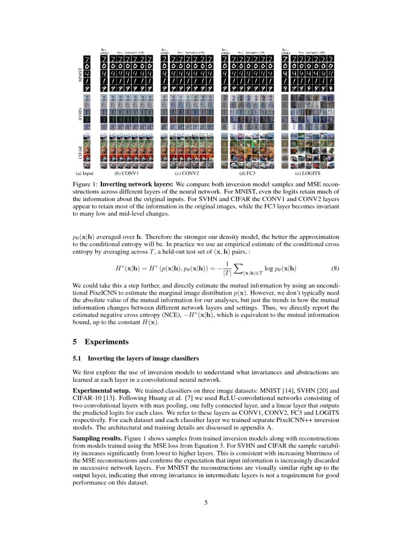Inverting Supervised Representations with Autoregressive Neural Density Models | DeepAI