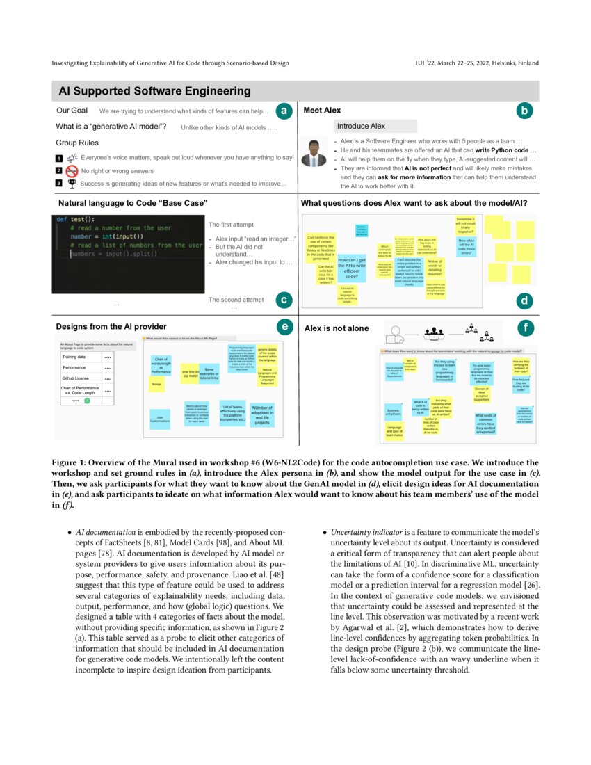 Investigating Explainability Of Generative Ai For Code Through Scenario