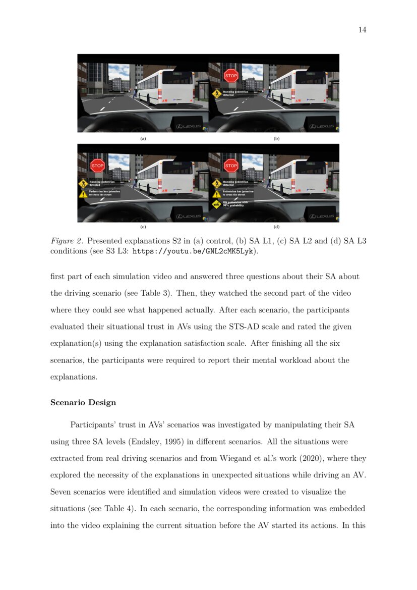Investigating Explanations in Conditional and Highly Automated Driving ...