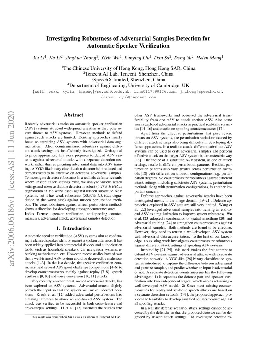 Investigating Robustness of Adversarial Samples Detection for Automatic ... Investigating Robustness of Adversarial Samples Detection for Automatic ...