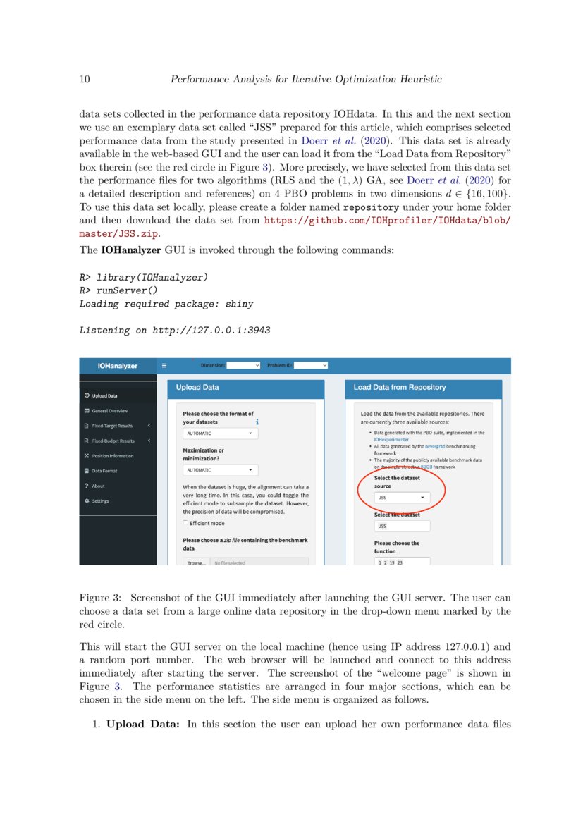 IOHanalyzer: Performance Analysis for Iterative Optimization Heuristic | DeepAI