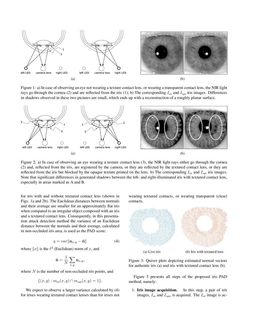 Iris Presentation Attack Detection Based On Photometric Stereo Features Deepai
