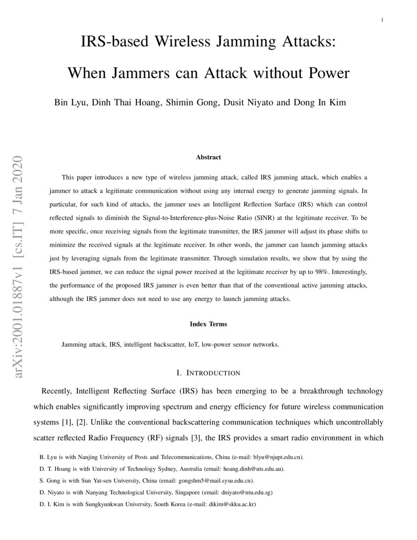 IRS-based Wireless Jamming Attacks: When Jammers can Attack without ...
