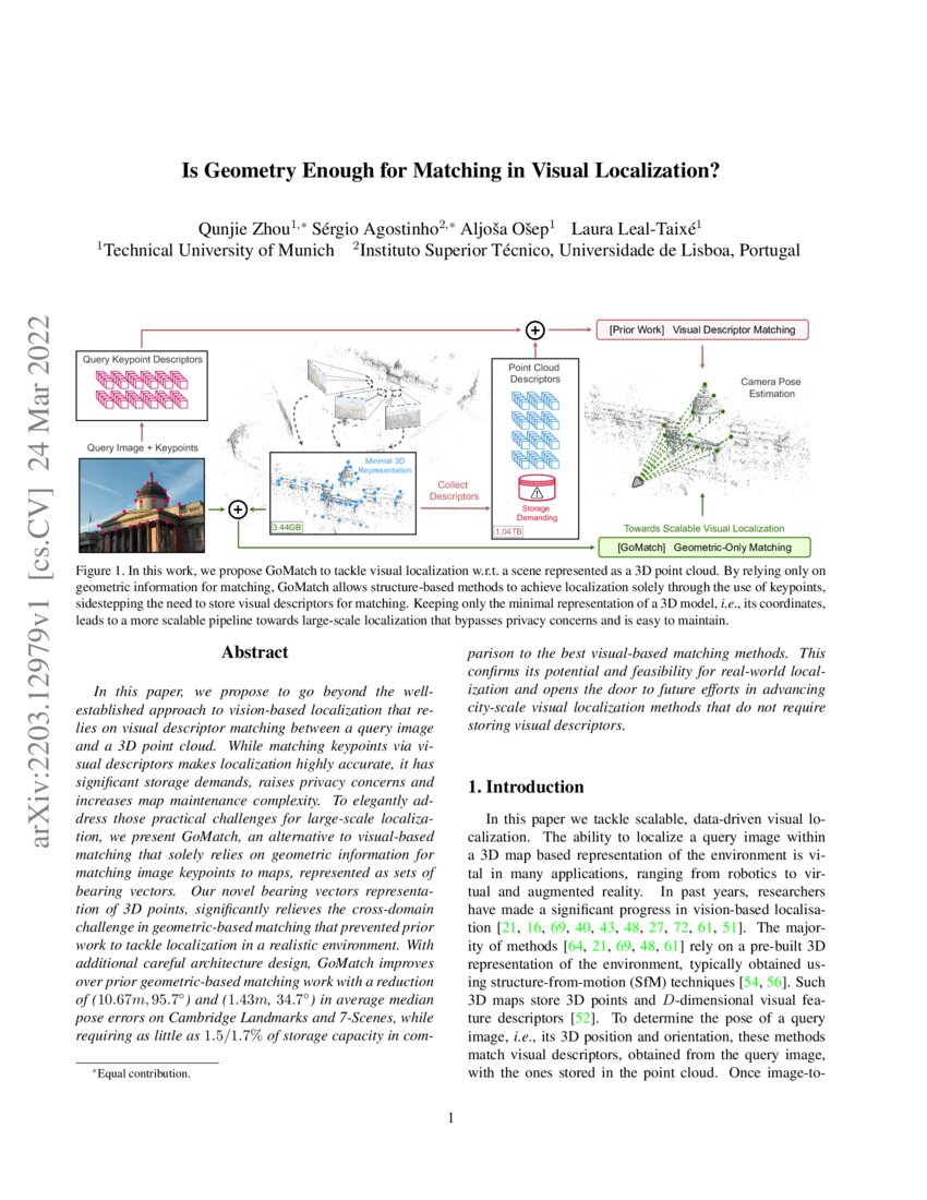 Is Geometry Enough for Matching in Visual Localization? | DeepAI