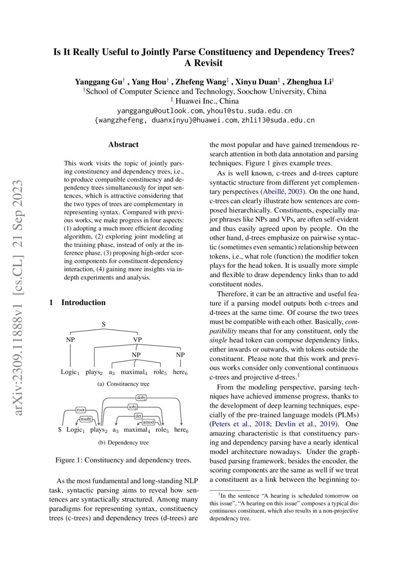 Is It Really Useful To Jointly Parse Constituency And Dependency Trees A Revisit Deepai