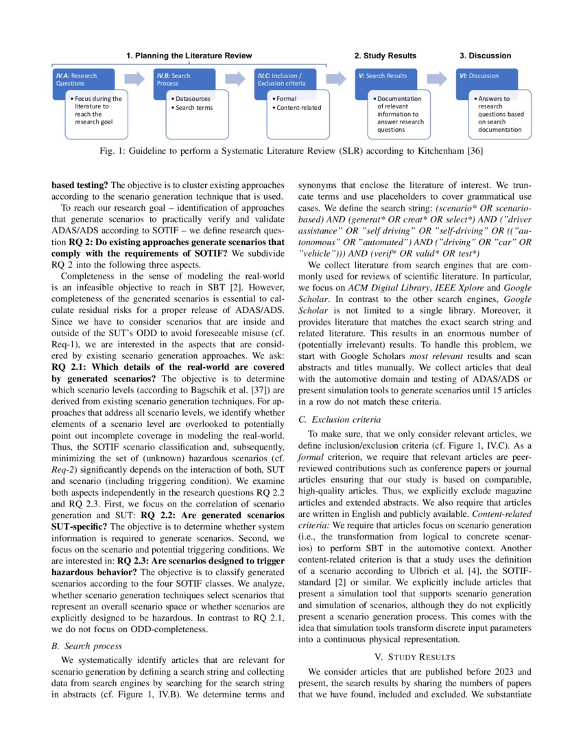 Is Scenario Generation Ready for SOTIF? A Systematic Literature Review ...
