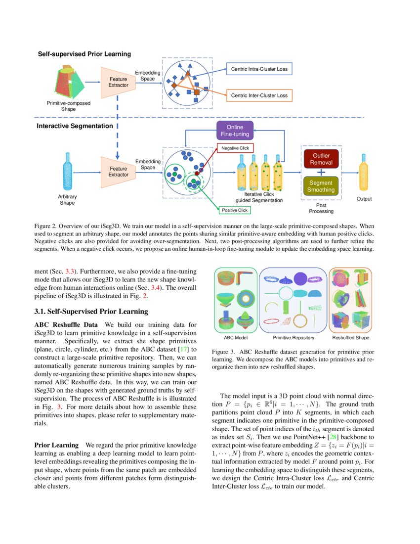 iSeg3D: An Interactive 3D Shape Segmentation Tool | DeepAI