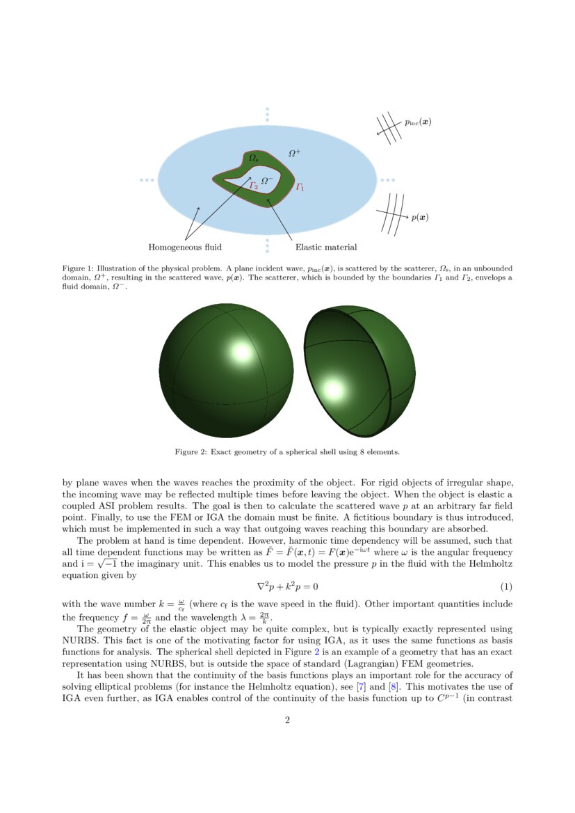 Isogeometric Analysis of Acoustic Scattering using Infinite Elements ...